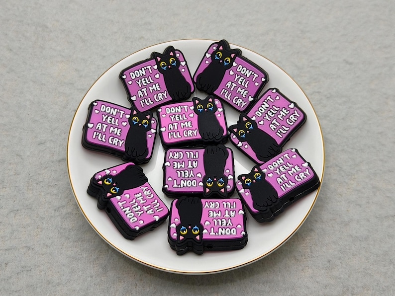 Silicone Bead Don't Yell at Me I'll Cry Focal Bead for Pen Bracelet ...