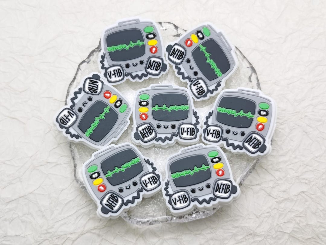 Silicone Bead V-FIB DEFIB Defibrillator Focal Bead for Pen Bracelet ...