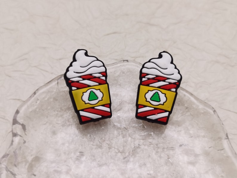 Silicone Bead Milk Tea Coffee Cup Focal Bead DIY Charm Pen Finding ...
