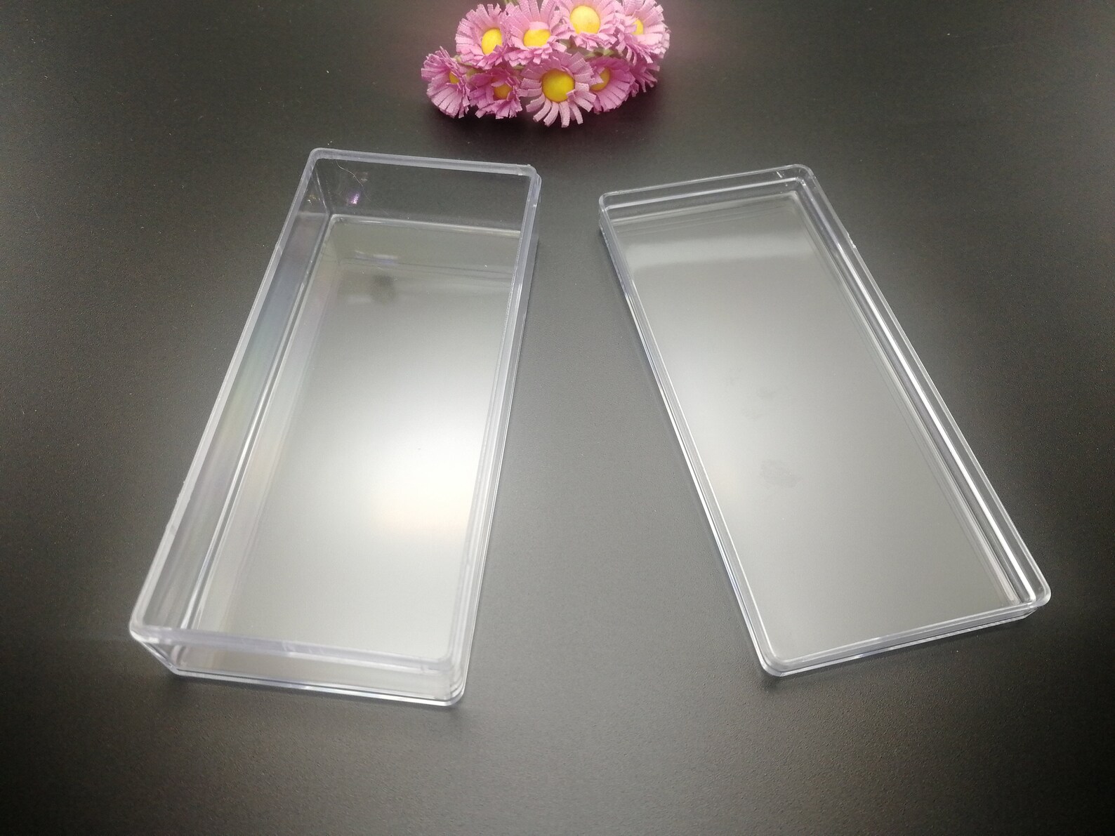 4 Pieces 110x50x25mm Rectangle Shape Clear PS Plastic Box - Etsy