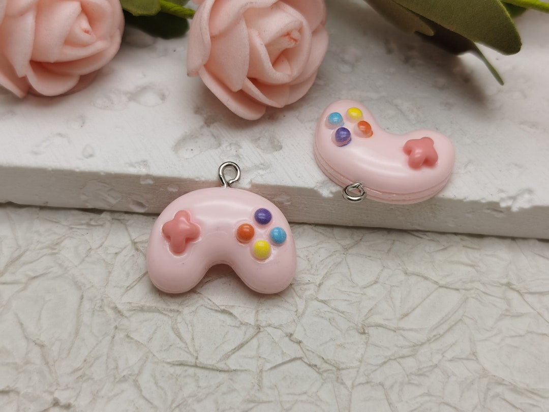 6/20 Pieces Plastic Xbox Game Controller Pendant Charm , Resin Handmade ...
