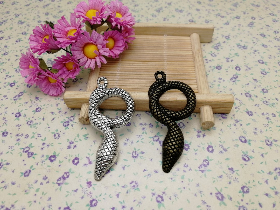 6/20 Pieces Metal Snake Cobra Viper Serpent Pendant Necklace Earring ...