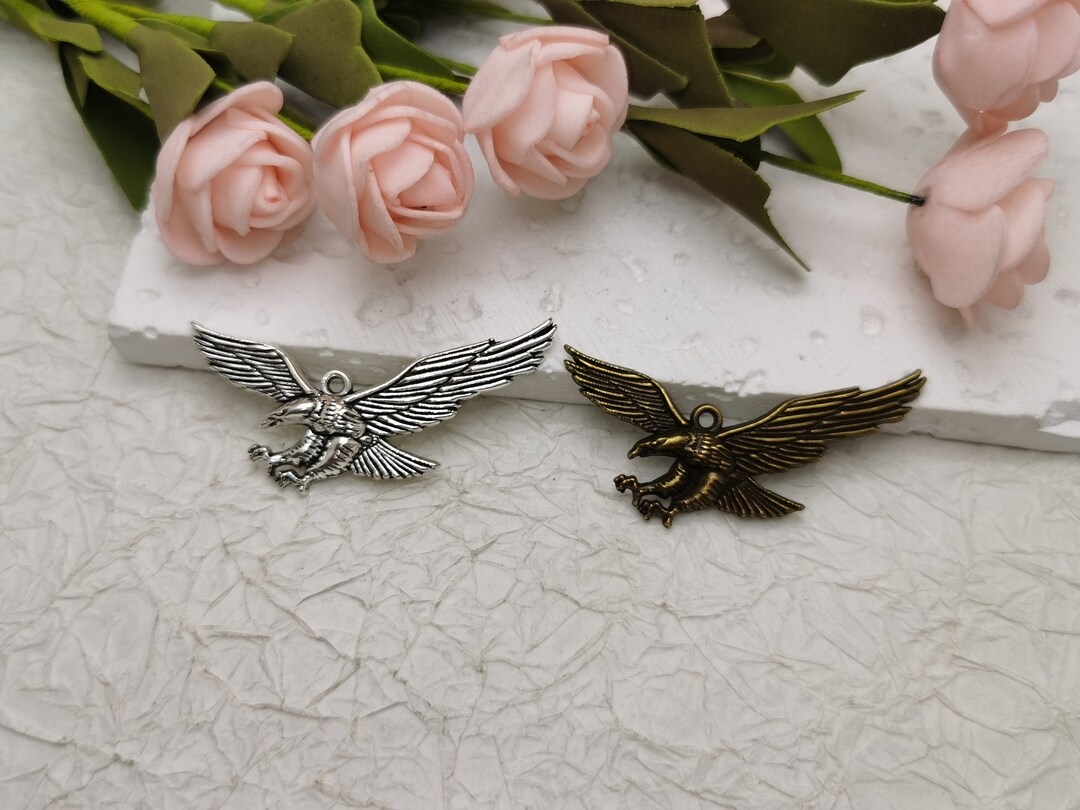 6/20 Pieces Metal Eagle Hawk Vulture Falcon Bird Pendant Necklace ...