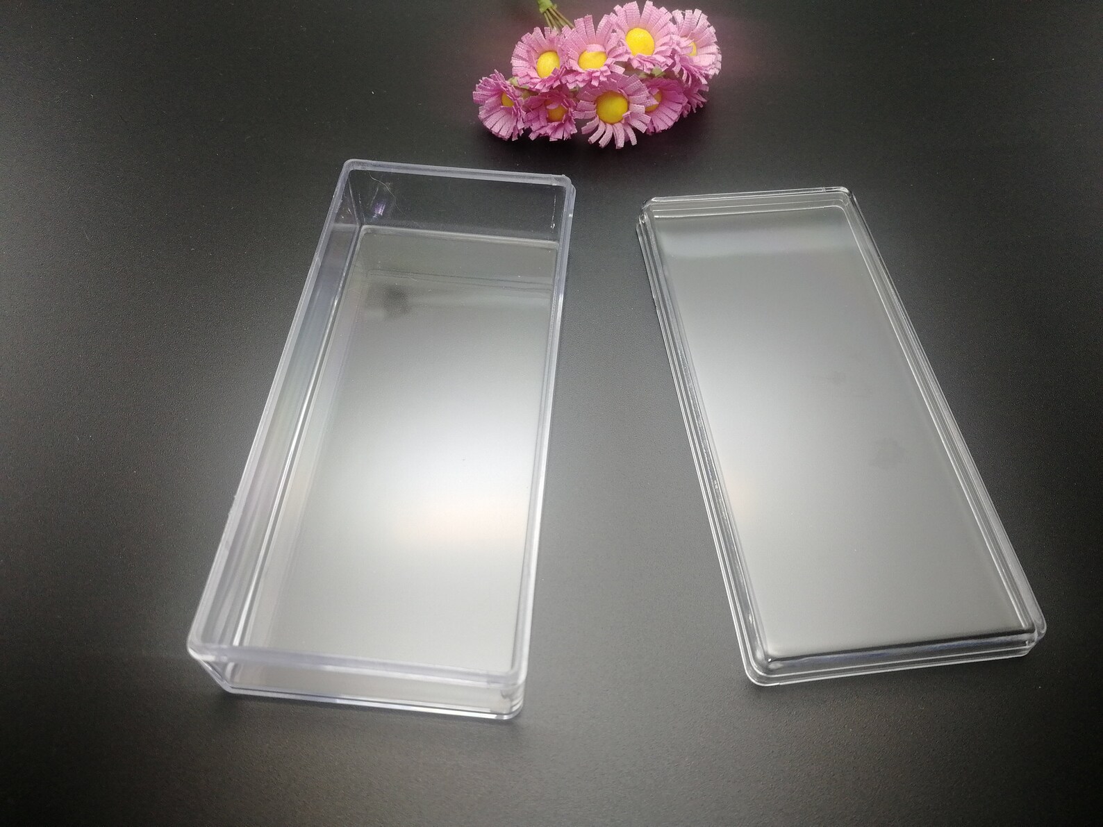 4 Pieces 110x50x25mm Rectangle Shape Clear PS Plastic Box - Etsy