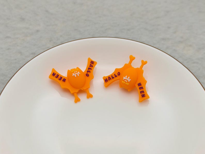 Silicone Bead 3D Halloween Bat Focal Bead DIY Charm Pen Finding BS1644 ...