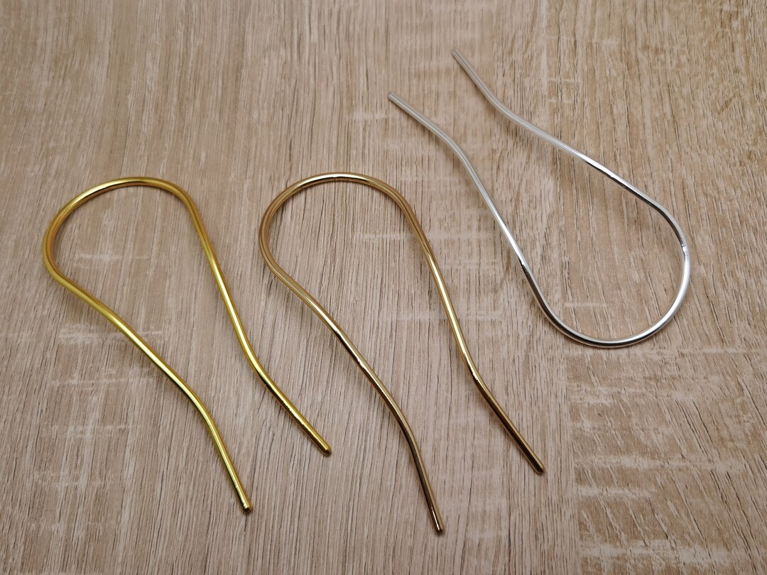 Metal U Shape Hair Fork Pin Clip Headband Blank , Hairpin Hair Head ...