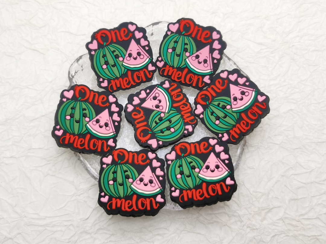 Silicone Bead Watermelon Melon Fruit Focal Bead DIY Charm Pen Finding ...