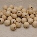 Natural Wood Bead 22 MM Width Round Ball Bead , 20/100 Pcs Unfinished ...