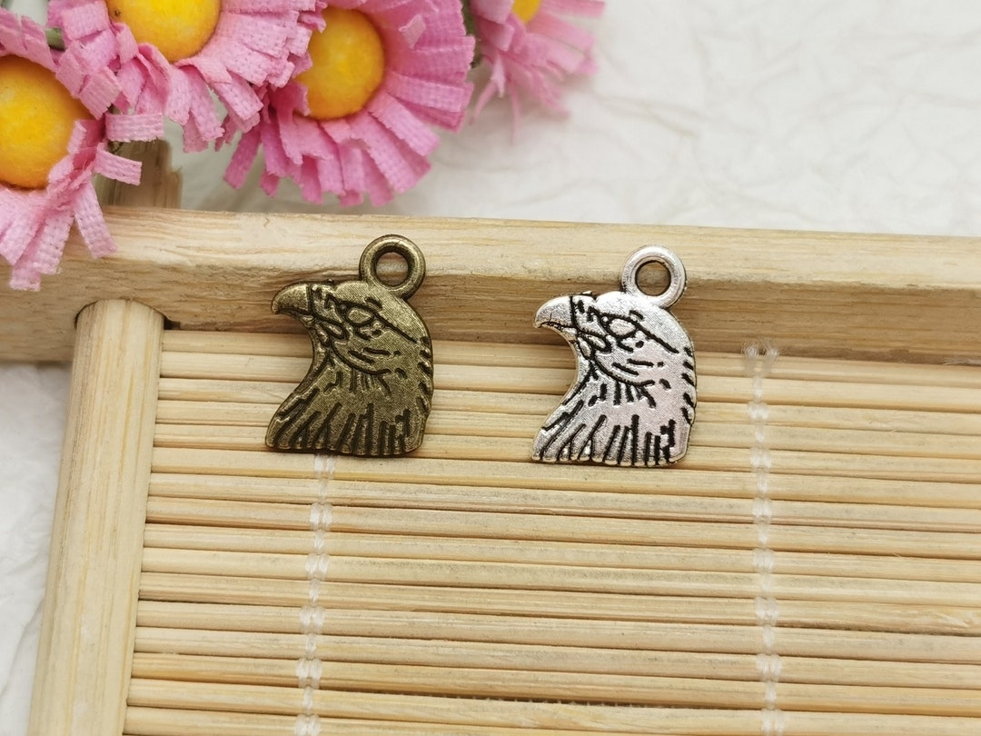 30/100 Piece Metal Eagle Hawk Vulture Falcon Bird Pendant Necklace ...