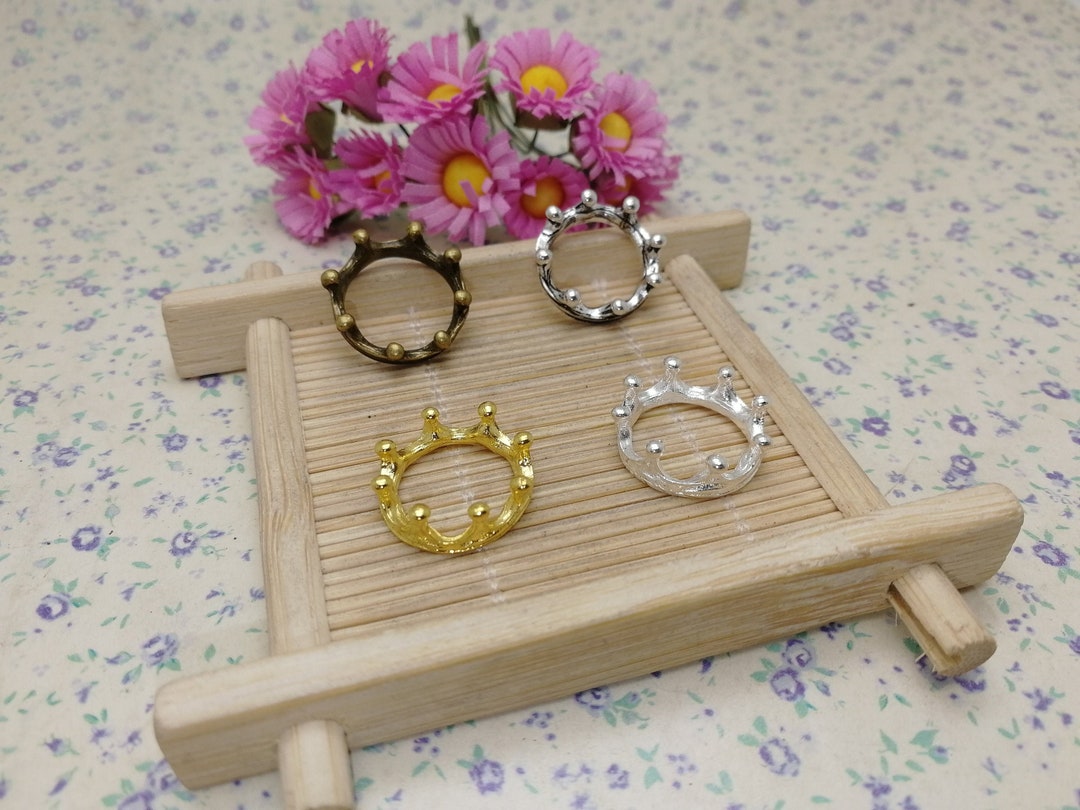 10/50 Pieces Metal Imperial Crown Pendant Necklace Earring Keychain ...