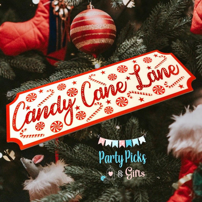 Candy Cane Lane Sign Christmas Signs Candy Cane Sign - Etsy