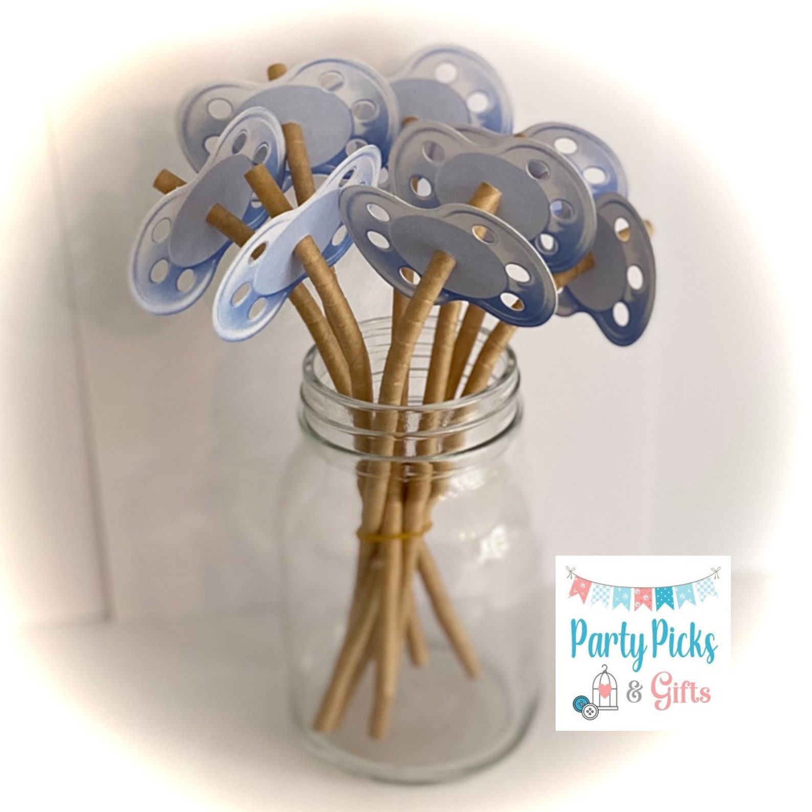 BABY SHOWER STRAWS, Gender Reveal, Dummy Effect Design, Boy, Girl ...