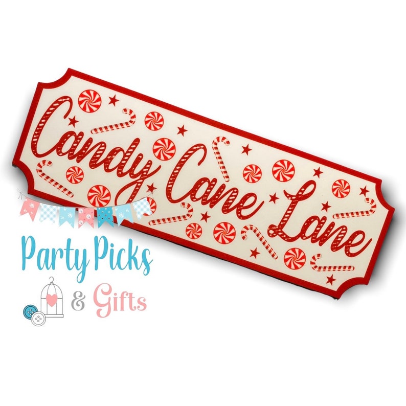 Candy Cane Lane Sign Christmas Signs Candy Cane Sign - Etsy