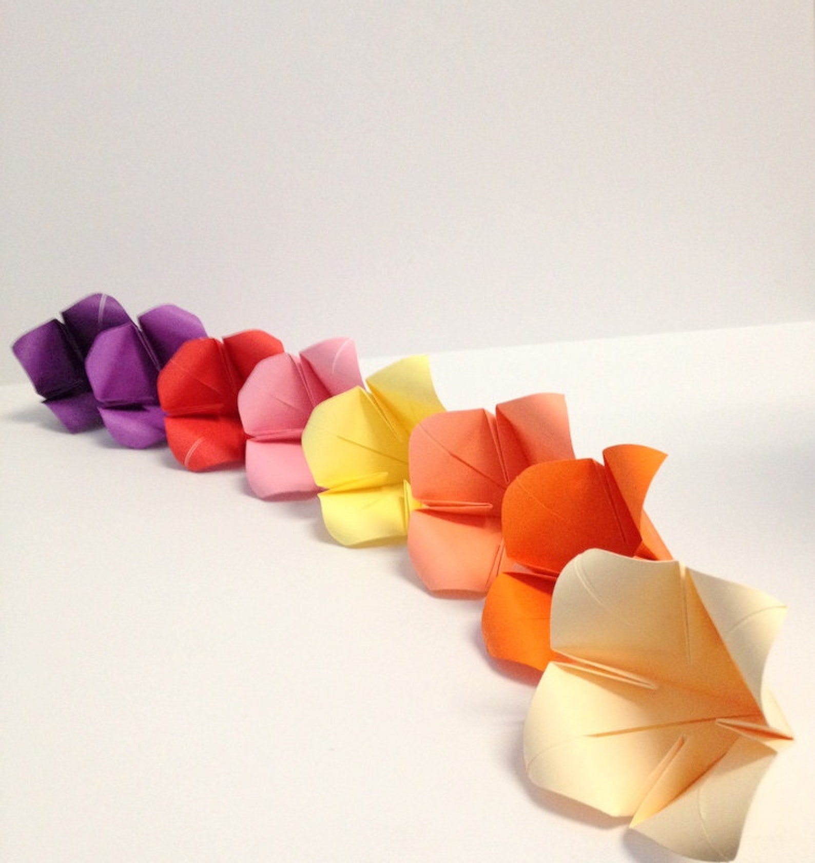 Origami Flower Garlands Flower Strands Store Window Flower | Etsy