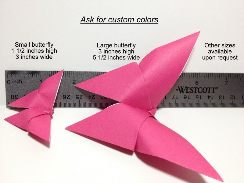 Origami Butterflies Pink Ombre Butterfly Garlands Origami | Etsy