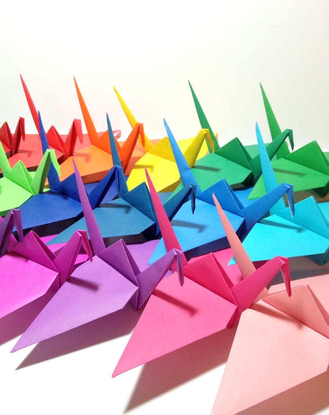 EXTRA Large Origami Cranes, CUSTOM COLOR Origami, Custom Size Origami ...