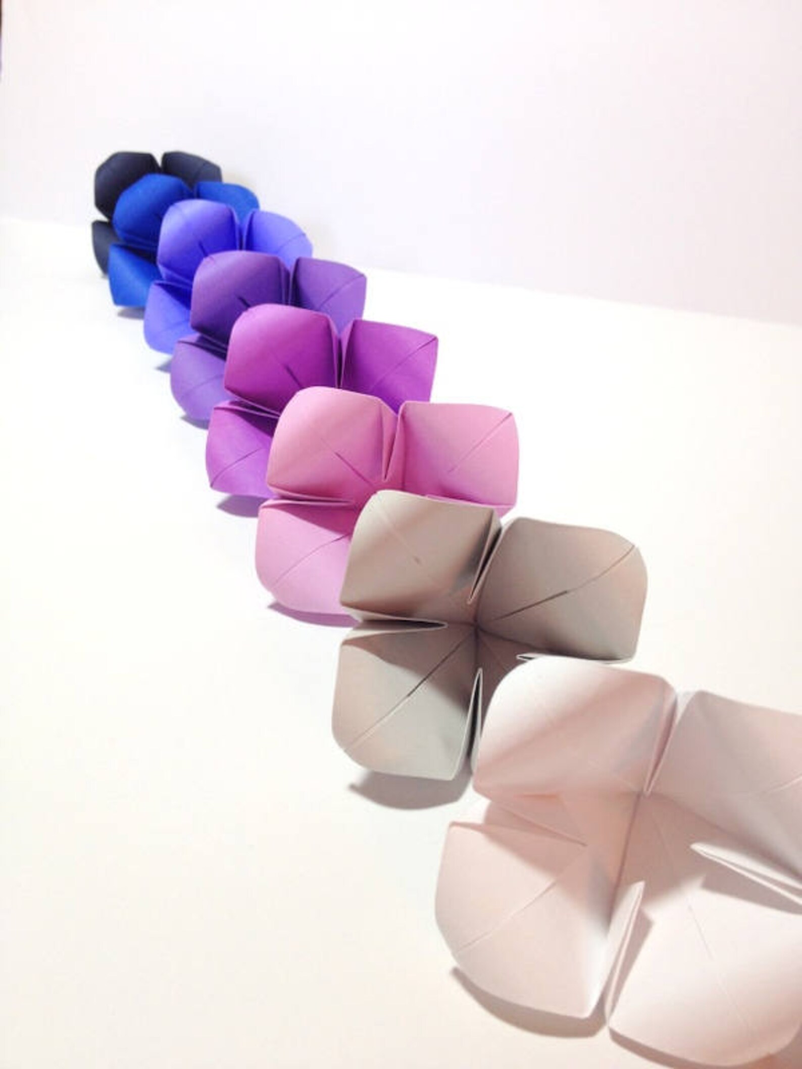 Ombre Blue Origami Cranes Nautical Blue Origami Cranes - Etsy