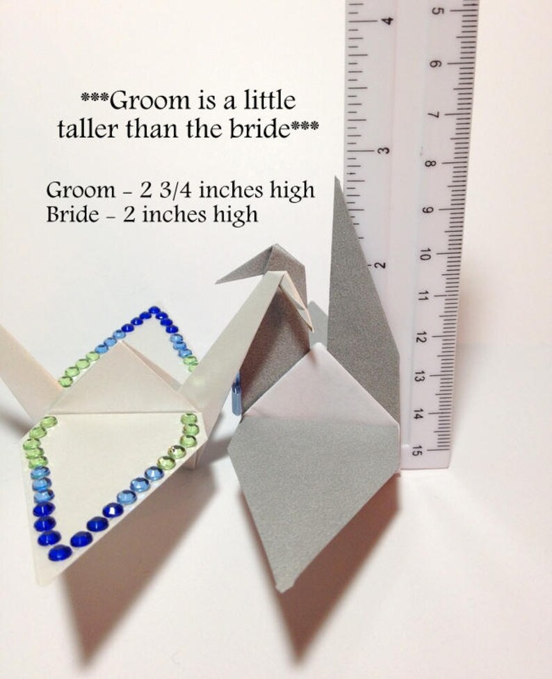 CUSTOM ORIGAMI Cake Toppers Origami Bride & Groom Origami - Etsy