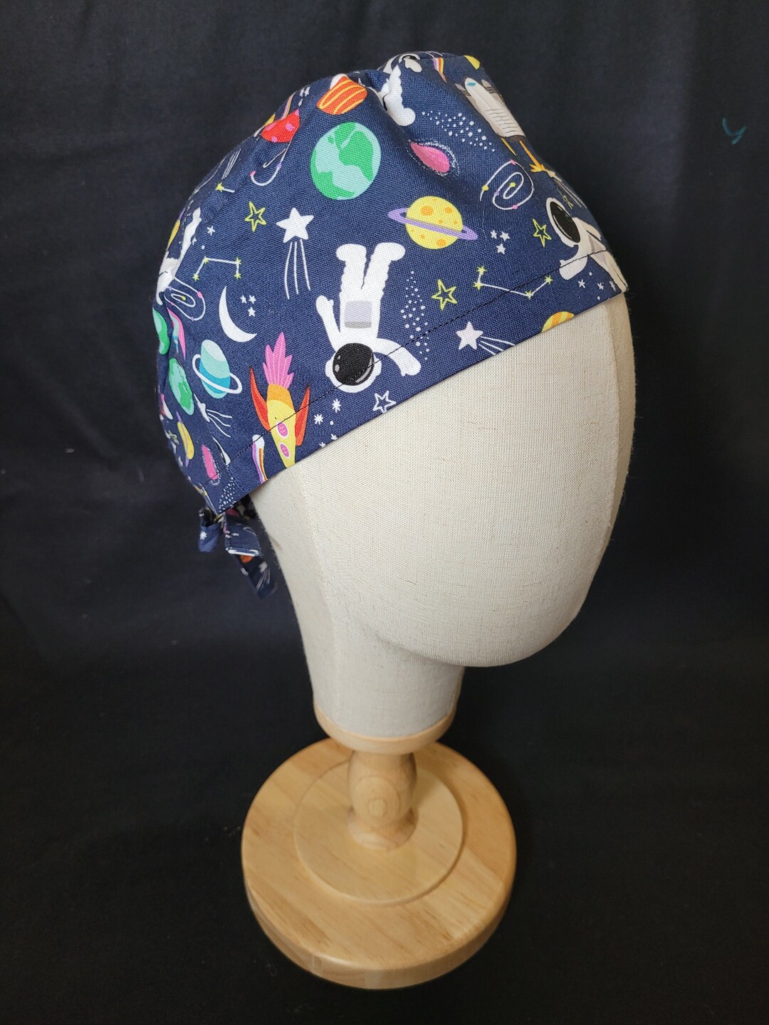 Scrub Cap With Tie Back: Outer Space - Etsy