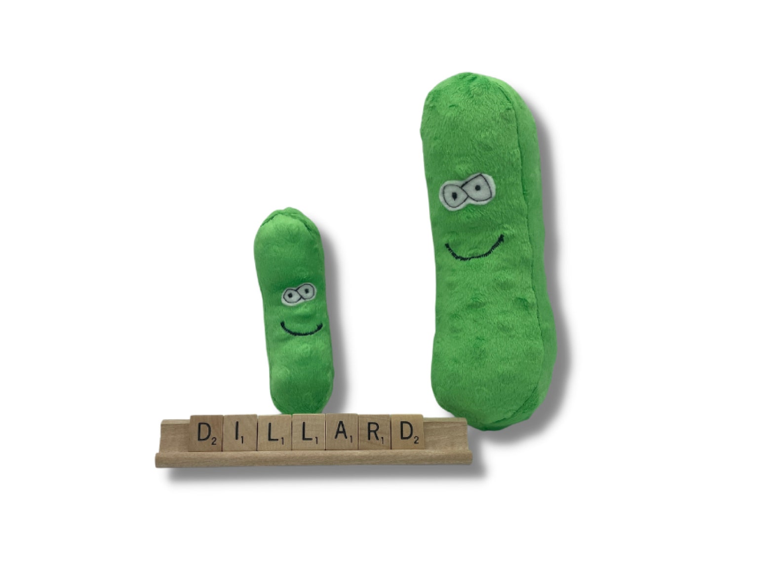 Dillard the Pickle Squeaky Plush Dog Toy - Etsy