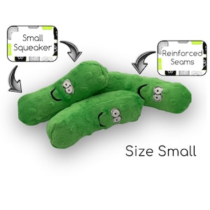 Dillard the Pickle Squeaky Plush Dog Toy - Etsy