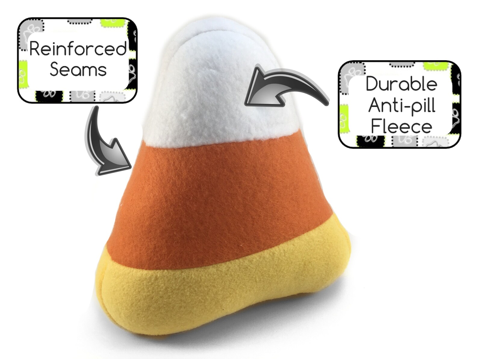 Candy Corn Squeaky Plush Dog Toy - Etsy