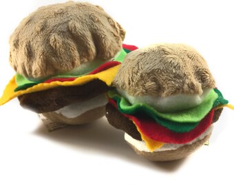 Plush hamburger dog toy store