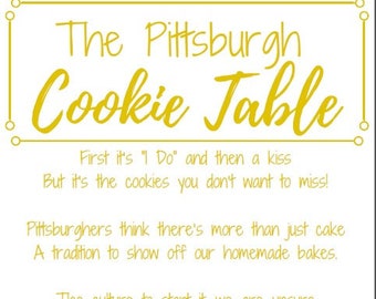 Personalized Cookie Table Poem | Etsy