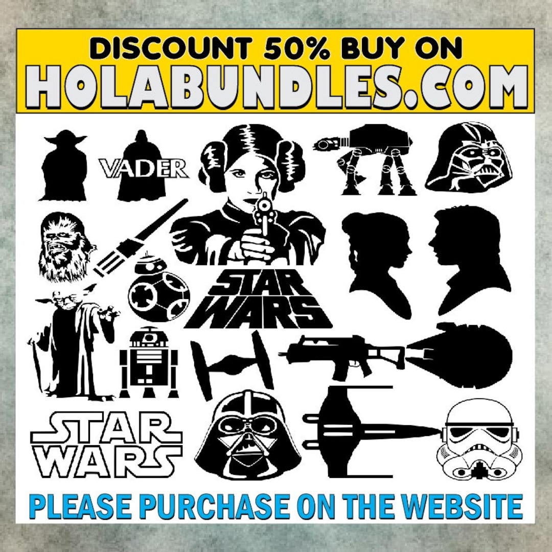 Star Wars Svg Bundle Star Wars Files Star Wars Cut Files - Etsy