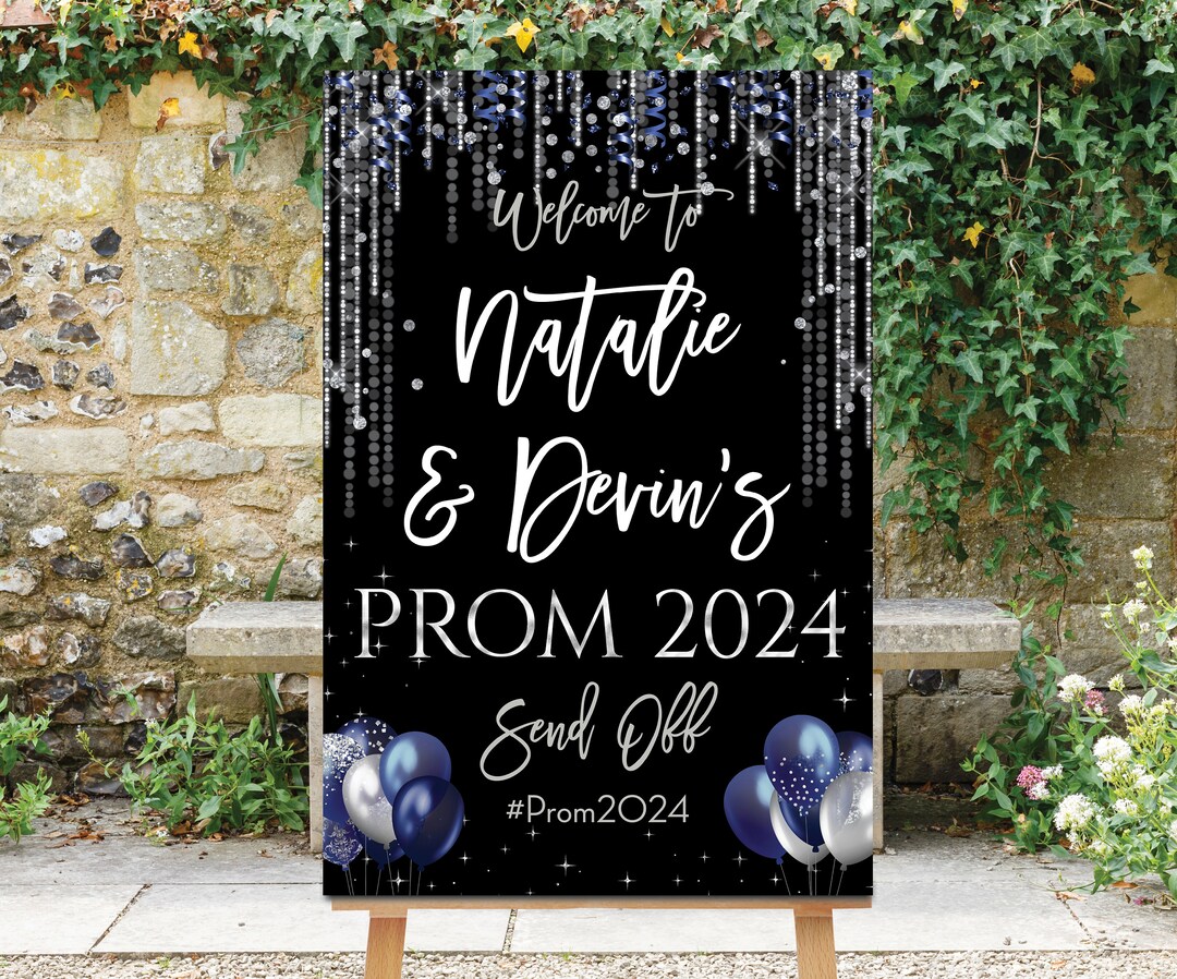 Prom Send off Party Sign, Prom Send-off Welcome Sign, Prom 2024 Sign ...