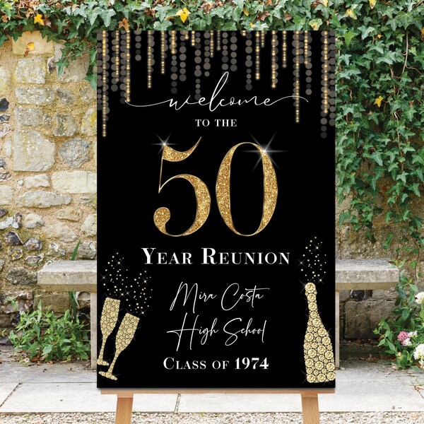 50th Class Reunion Invitation - Etsy