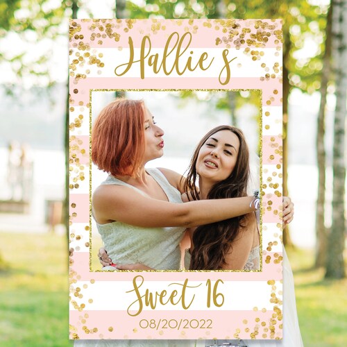 Sweet 16 Photo Booth Frame 16th Birthday Party Prop - Etsy