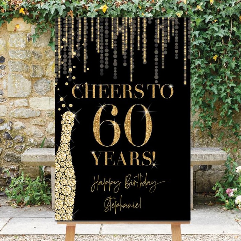 60. geburtstag schild - Etsy.de