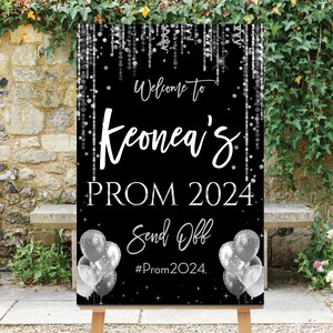 Prom Send off Party Sign, Prom Send-off Welcome Sign, Prom 2024 Sign ...