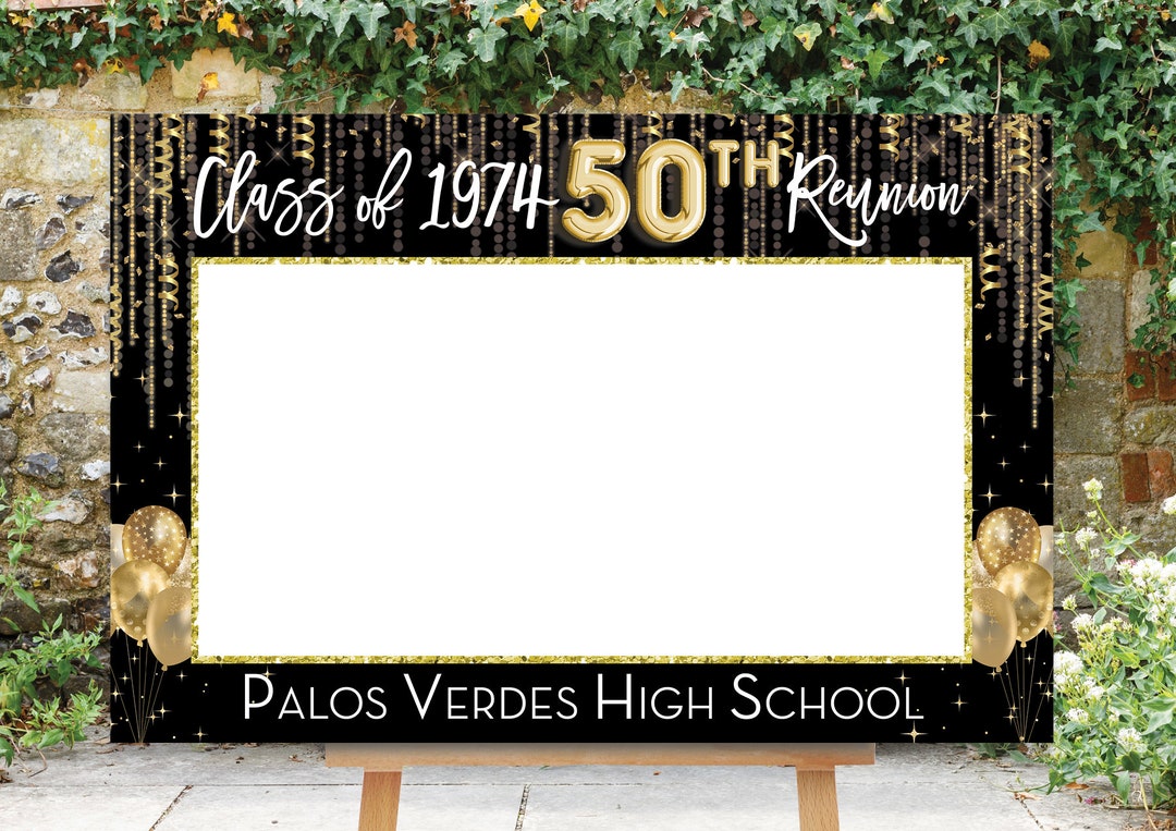 Reunion Photo Prop, 50th High School Reunion, Photo Booth Frame, 50th ...
