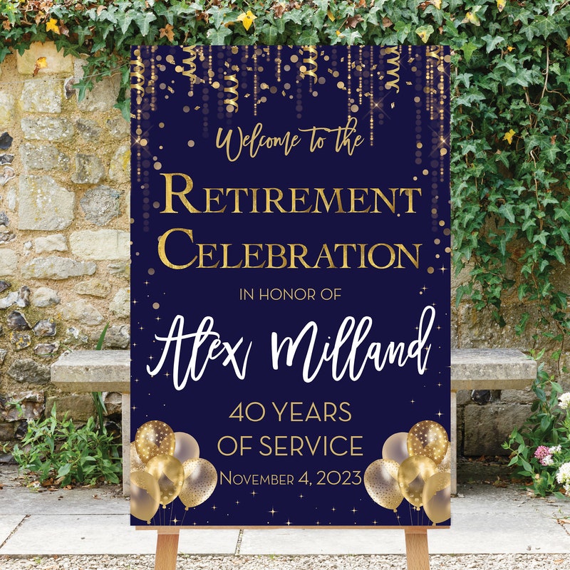 Retirement Sign - Etsy
