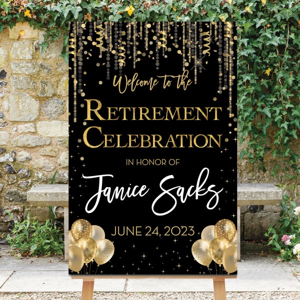 Retirement Signs - Etsy