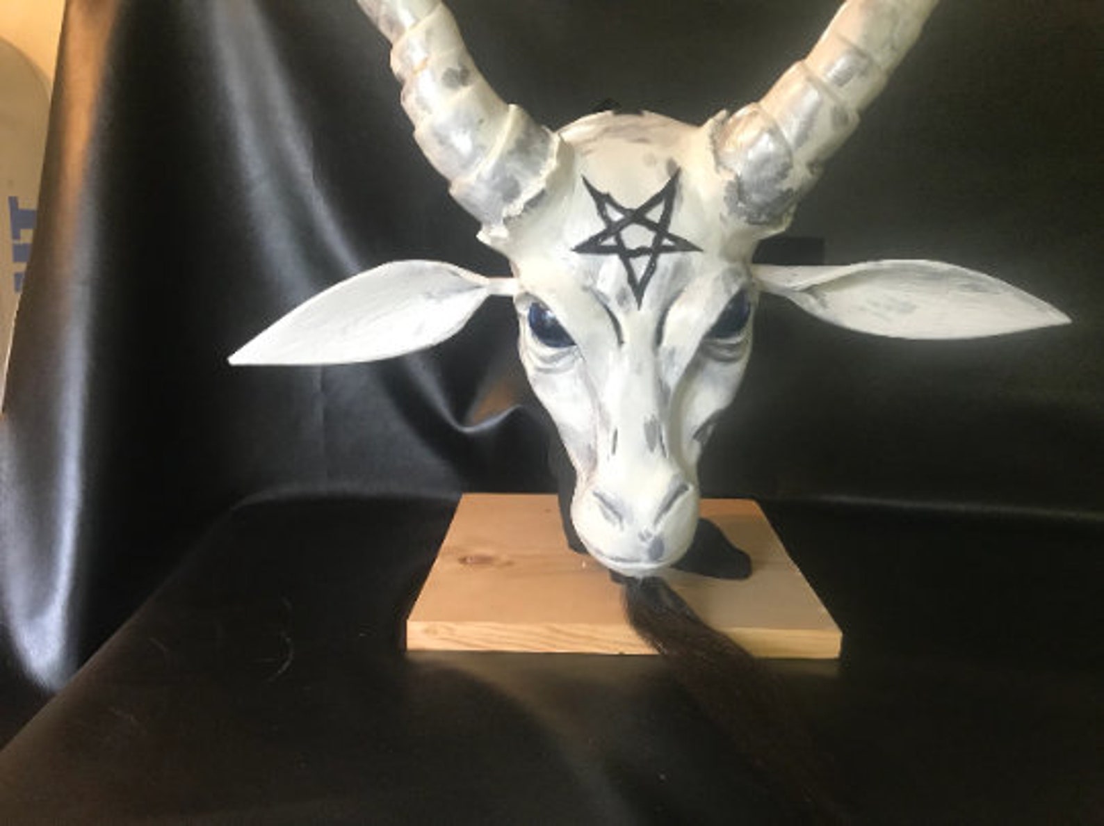 Baphomet Mask Goat Mask With Glowing Effect Eyes - Etsy