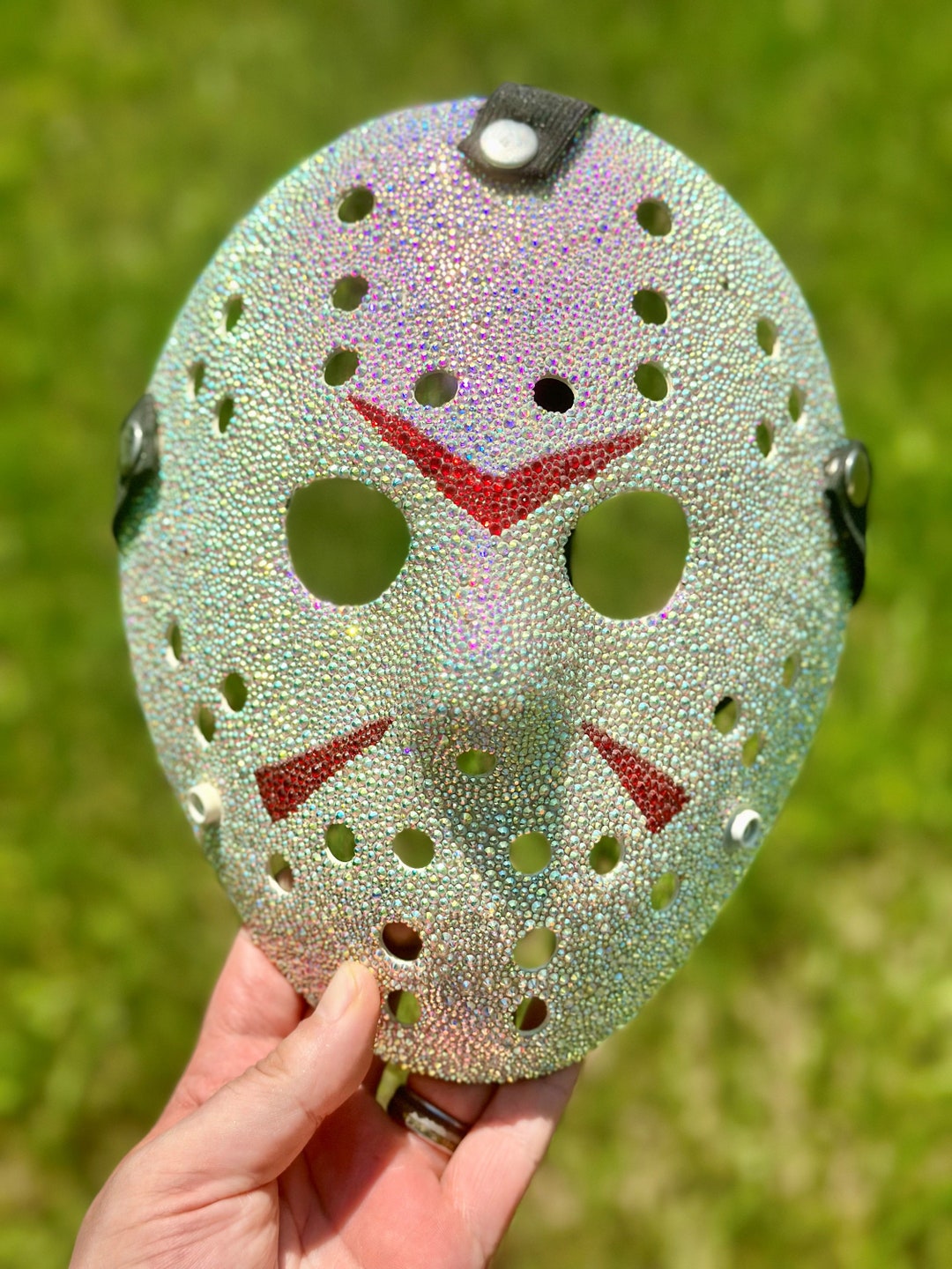 Rhinestone Friday the 13th Inspired Jason Hockey Mask - Etsy