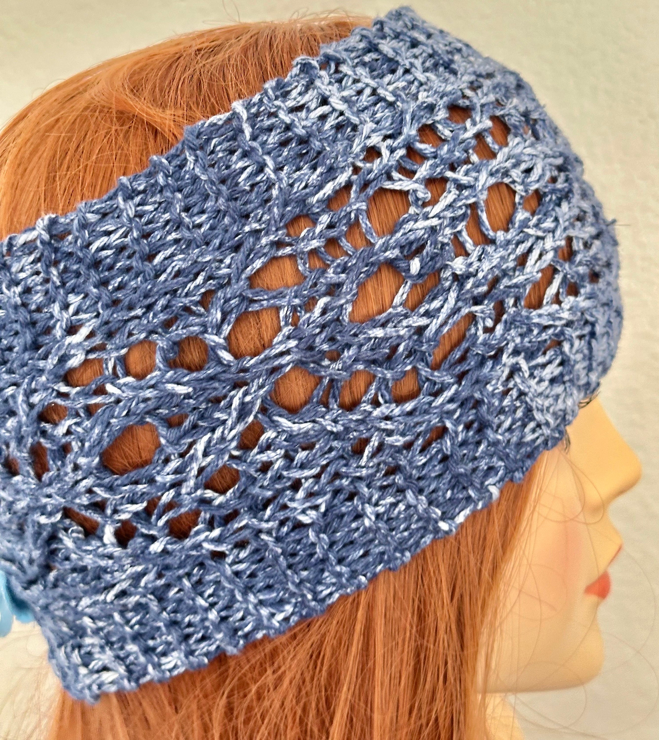 Hand Knits 2 Love Headband Bandana Headwrap Flower Lace Ombre Shades ...