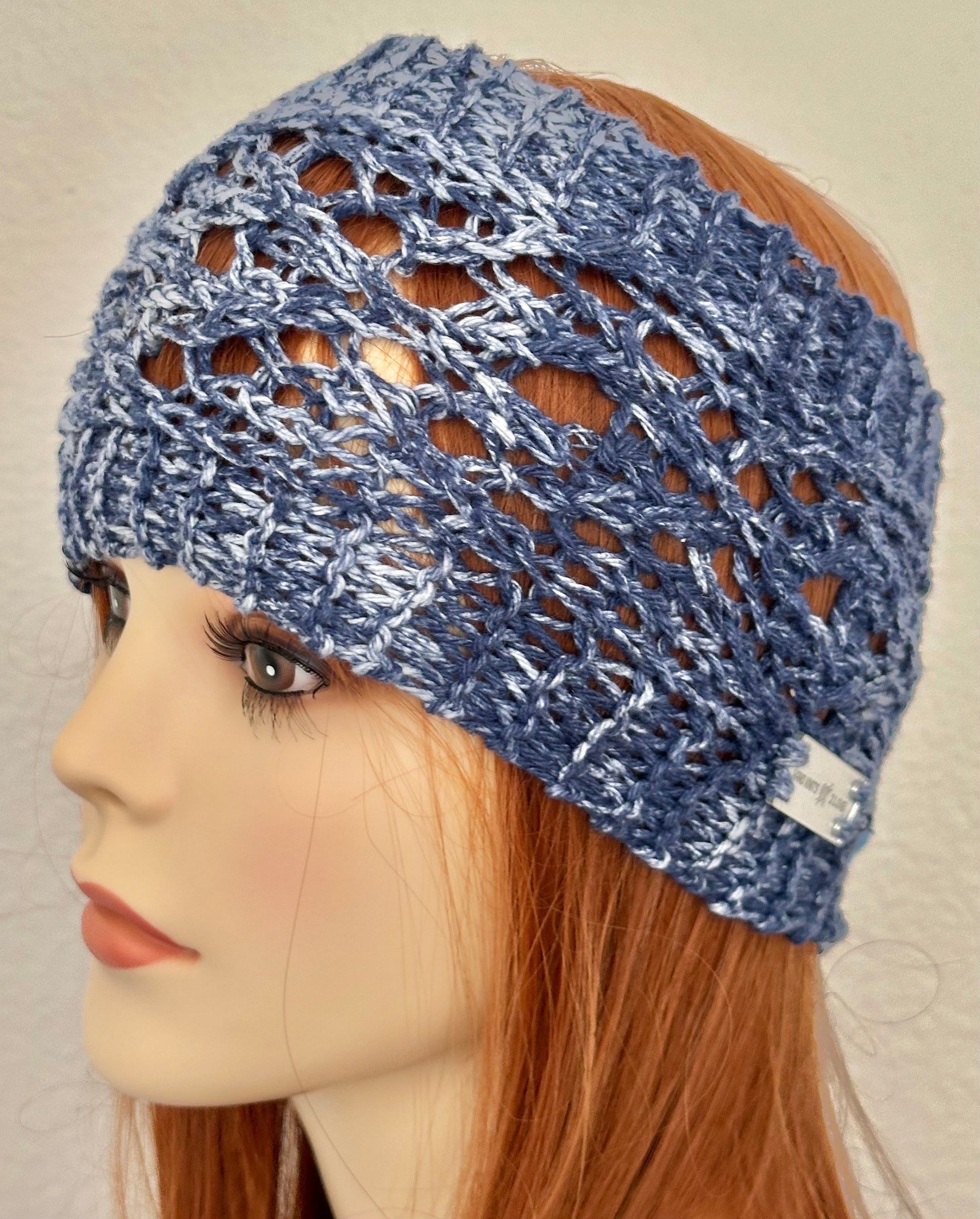 Hand Knits 2 Love Headband Bandana Headwrap Flower Lace Ombre Shades ...