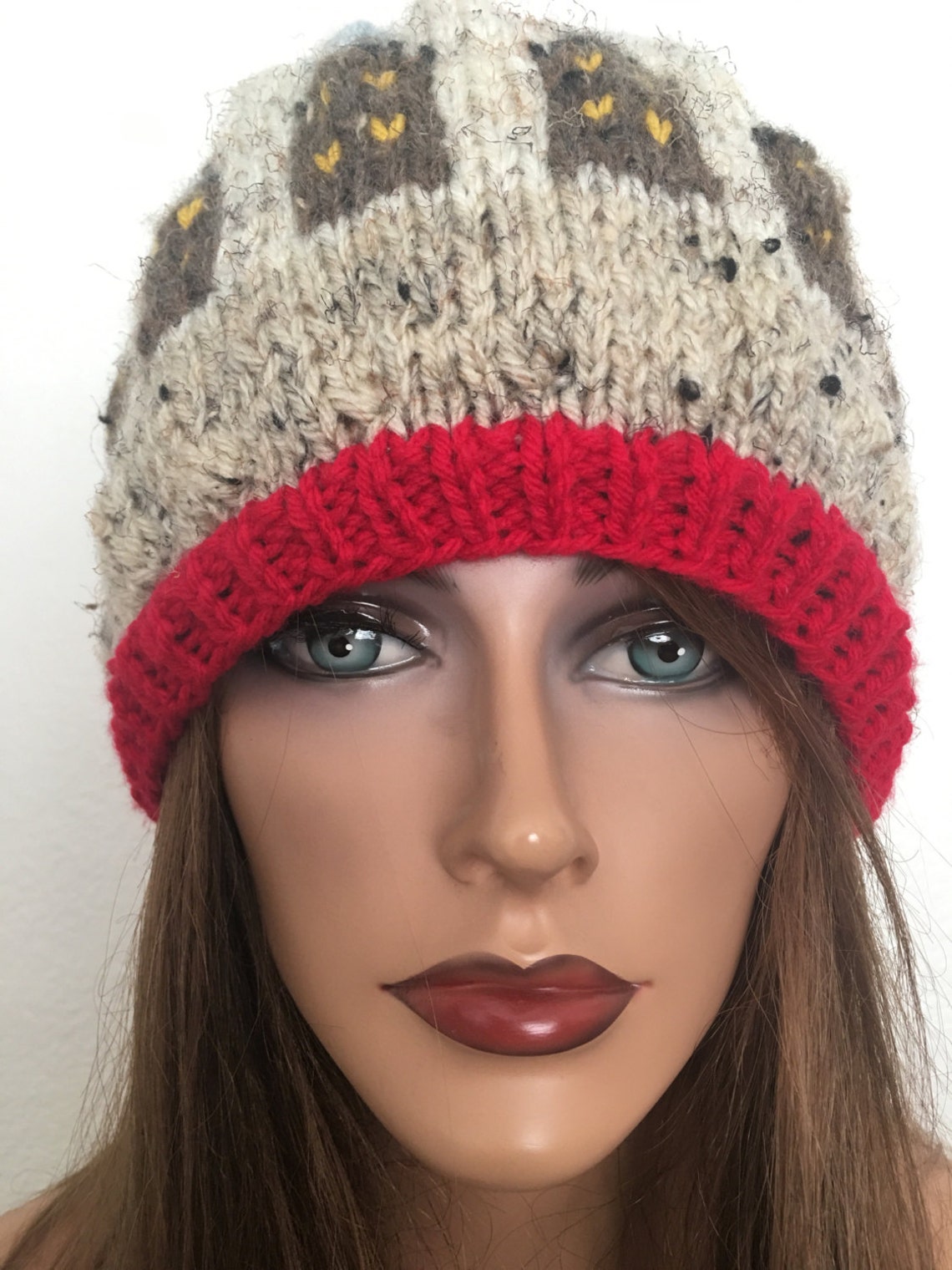 Hand Knits 2 Love Beanie Cap Designer Fashion Church Spiritual - Etsy