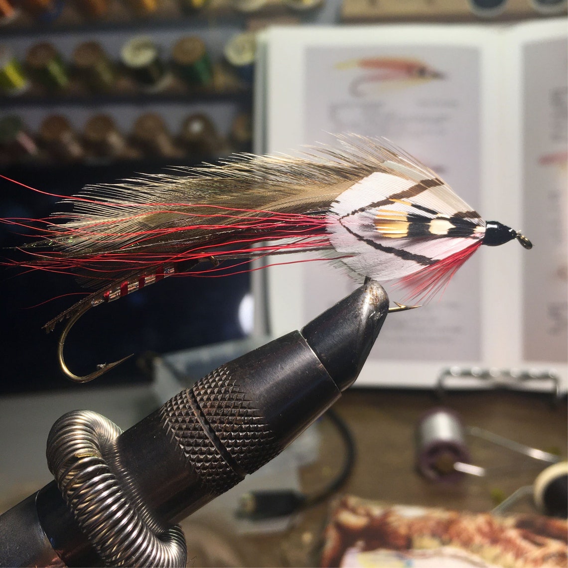 Red Grey Ghost Streamer Fishing Fly Hand-tied Flies Trout Flies ...