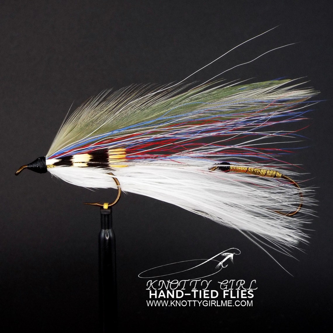 Bicentenial Smelt Tandem Streamer Fishing Fly Hand-tied Flies Trout ...