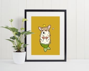 Mermaid artwork | Etsy