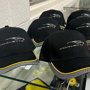 NEW!! C8 Corvette Black Hat Carbon and Yellow Trim - Etsy