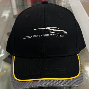 NEW!! C8 Corvette Black Hat Carbon and Yellow Trim - Etsy