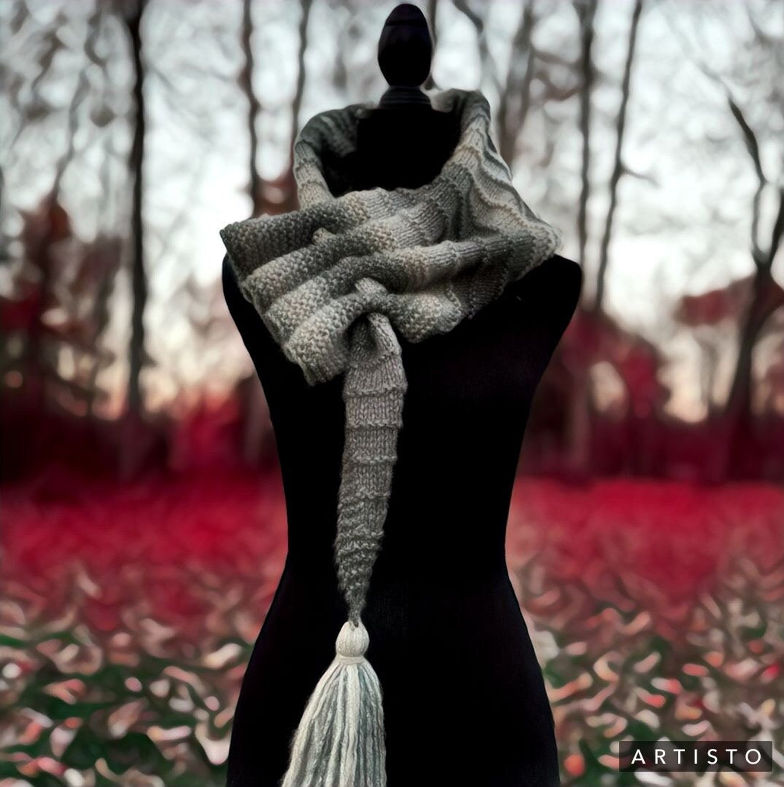 Keyhole Scarf KNIT PATTERN Beautiful Scarf Gift for Her - Etsy