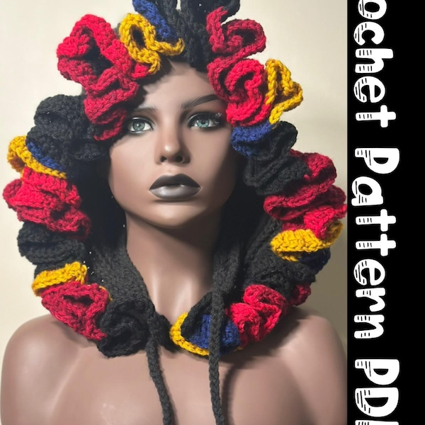 Vintage Crochet Head Piece - Etsy