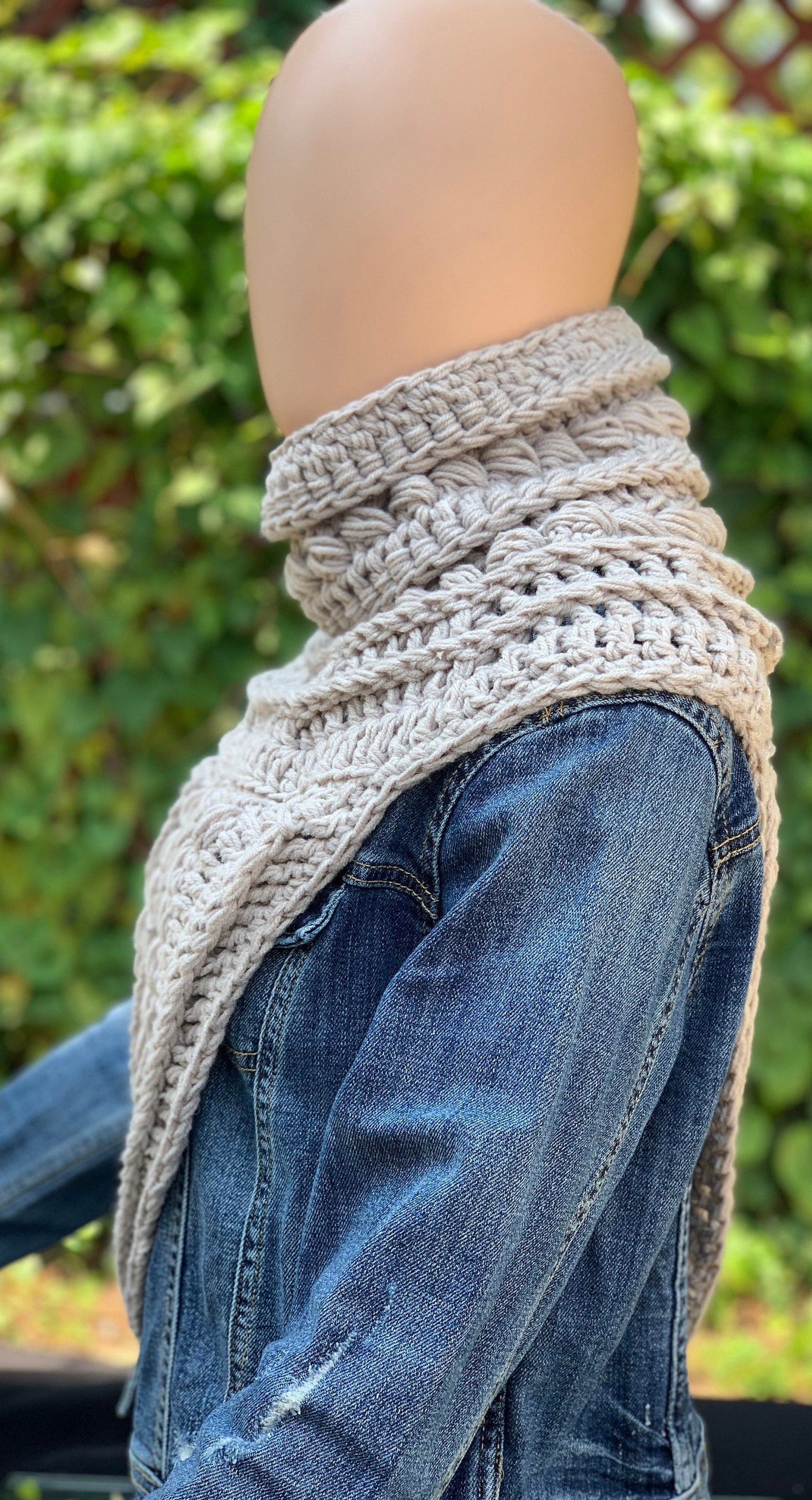 Crossbody Crochet Pattern PDF Crossbody Cowl Vest Pattern - Etsy